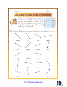 Lines, Rays, Line Segments Worksheets - 15 Worksheets.com