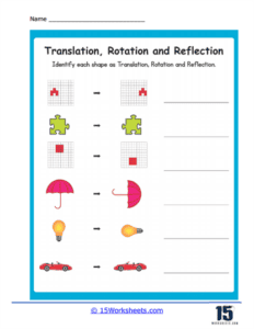 Reflection, Rotation, Translation Worksheets - 15 Worksheets.com