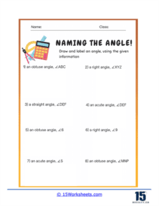 Naming Angles Worksheets - 15 Worksheets.com