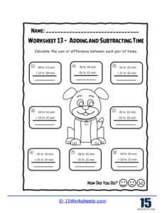 Adding and Subtracting Time Worksheets - 15 Worksheets.com