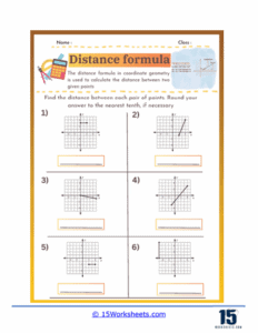 Distance Formula Worksheets - 15 Worksheets.com