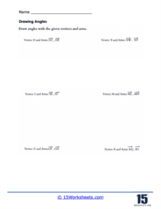 Parts of an Angle Worksheets - 15 Worksheets.com