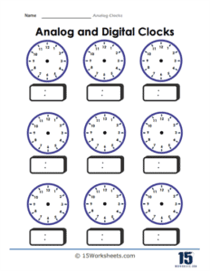Telling Time Worksheets | Reading Clocks - 15 Worksheets.com