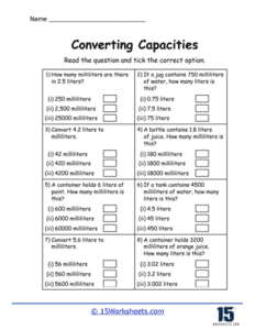 Metric System Worksheets - 15 Worksheets.com