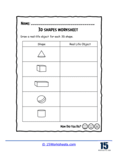 Three Dimensional Shapes Worksheets - 15 Worksheets.com