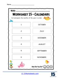 Reading Calendars Worksheets - 15 Worksheets.com