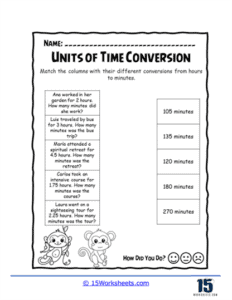 Units of Time Conversion Worksheets - 15 Worksheets.com