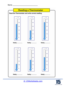 Reading Thermometers Worksheets - 15 Worksheets.com