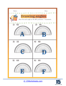 Drawing Angles Worksheets - 15 Worksheets.com