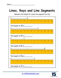Lines, Rays, Line Segments Worksheets - 15 Worksheets.com
