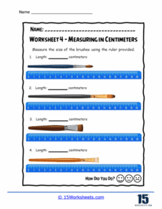 Measuring in Centimeters Worksheets - 15 Worksheets.com