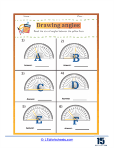 Drawing Angles Worksheets - 15 Worksheets.com