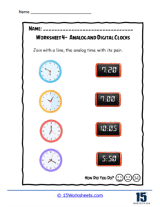 Analog and Digital Clocks Worksheets - 15 Worksheets.com