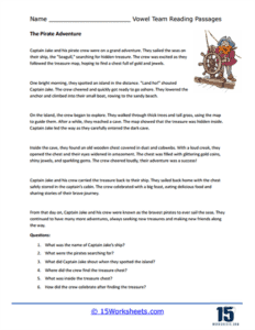 Vowel Team Reading Passages