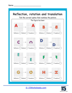 Reflection, Rotation, Translation Worksheets - 15 Worksheets.com