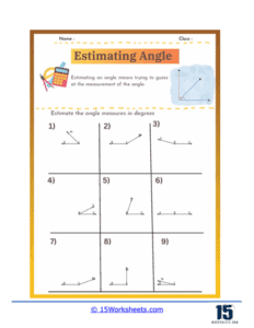 Estimating Angles Worksheets - 15 Worksheets.com