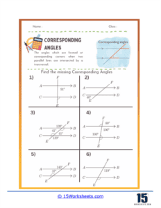 Corresponding Angles Worksheets - 15 Worksheets.com