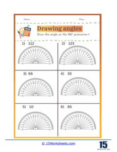 Drawing Angles Worksheets - 15 Worksheets.com