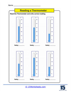 Reading Thermometers Worksheets - 15 Worksheets.com