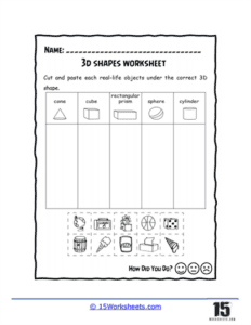 Three Dimensional Shapes Worksheets - 15 Worksheets.com