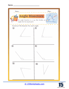 Angle Bisectors Worksheets - 15 Worksheets.com