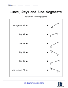 Lines, Rays, Line Segments Worksheets - 15 Worksheets.com