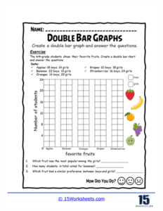 Double Bar Graphs Worksheets - 15 Worksheets.com