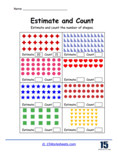 Estimate the Count Worksheets - 15 Worksheets.com