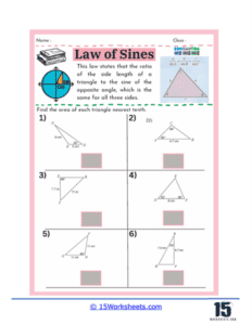 Law of Sines Worksheets - 15 Worksheets.com