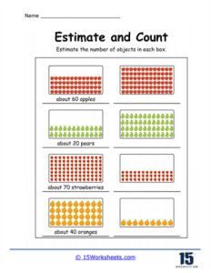 Estimate the Count Worksheets - 15 Worksheets.com
