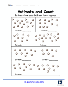 Estimate the Count Worksheets - 15 Worksheets.com