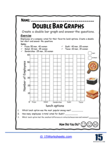 Double Bar Graphs Worksheets - 15 Worksheets.com