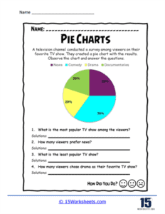 Pie Charts Worksheets - 15 Worksheets.com