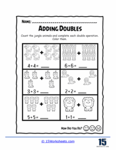 Adding Doubles Worksheets - 15 Worksheets.com