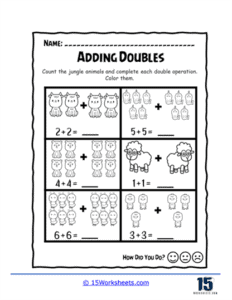 Adding Doubles Worksheets - 15 Worksheets.com