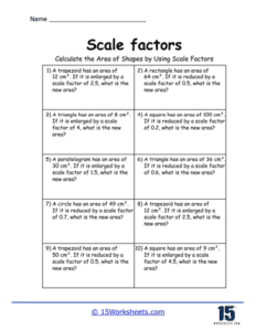 Scale Factors Worksheets | Measurement - 15 Worksheets.com