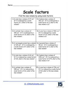Scale Factors Worksheets | Measurement - 15 Worksheets.com