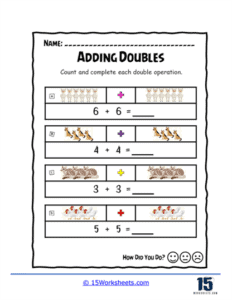 Adding Doubles Worksheets - 15 Worksheets.com