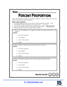 Percent Proportion Worksheets - 15 Worksheets.com