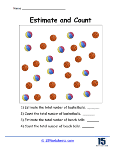 Estimate the Count Worksheets - 15 Worksheets.com