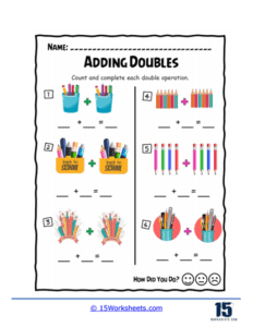 Adding Doubles Worksheets - 15 Worksheets.com