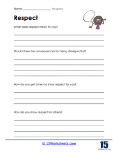 Respect Worksheets | Personal and Social Skills - 15 Worksheets.com