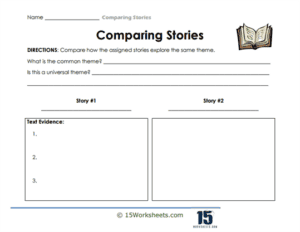 Comparing Stories Worksheets | Literary Elements - 15 Worksheets.com