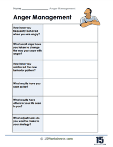 Anger Management Worksheets - 15 Worksheets.com