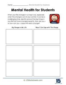 Mental Health Worksheets - 15 Worksheets.com