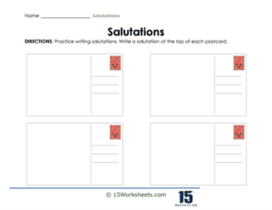 Salutations Worksheets - 15 Worksheets.com
