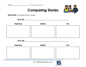 Comparing Stories Worksheets | Literary Elements - 15 Worksheets.com