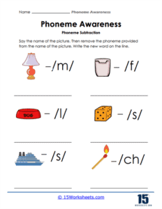 Phoneme Awareness Worksheets - 15 Worksheets.com