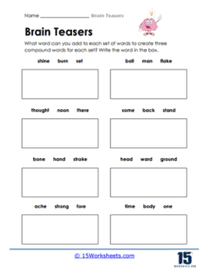 Brain Teasers Worksheets - 15 Worksheets.com