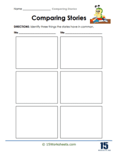 Comparing Stories Worksheets | Literary Elements - 15 Worksheets.com